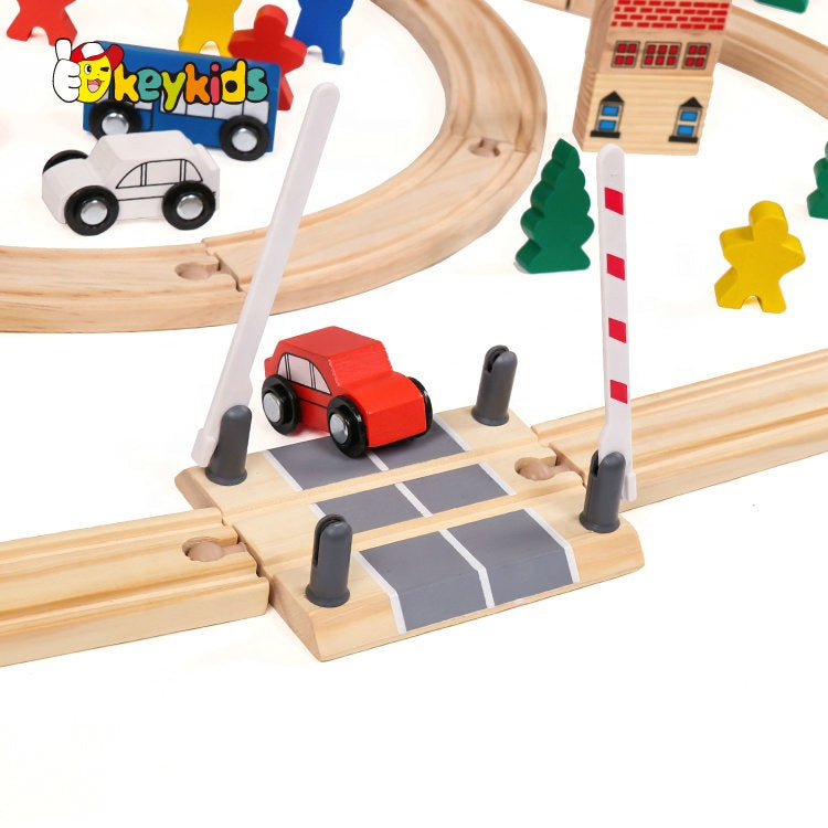 Wooden Train Track Set (100pcs) – Baby Castle Australia